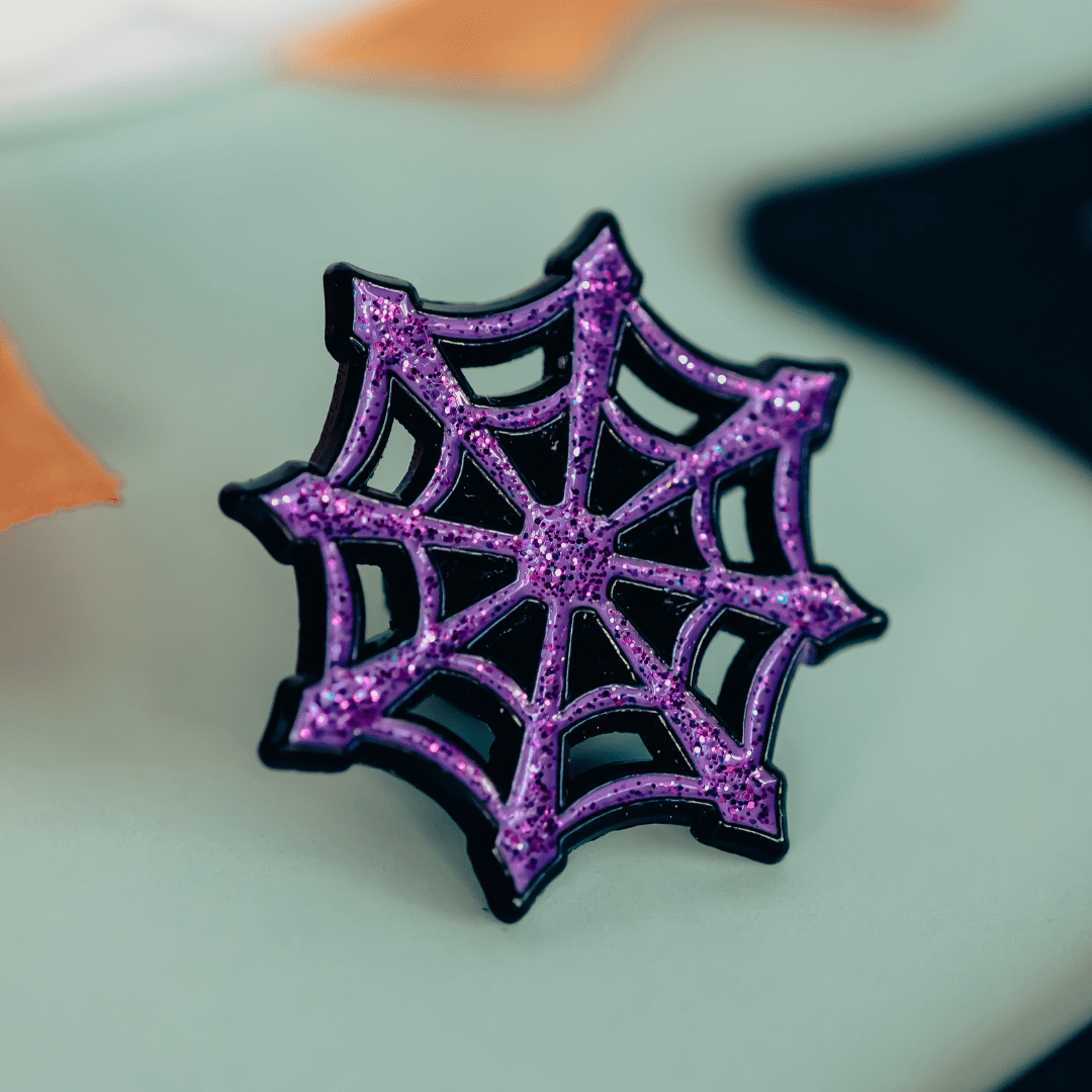Spider Web Enamel Pin | Dream Maker Pins