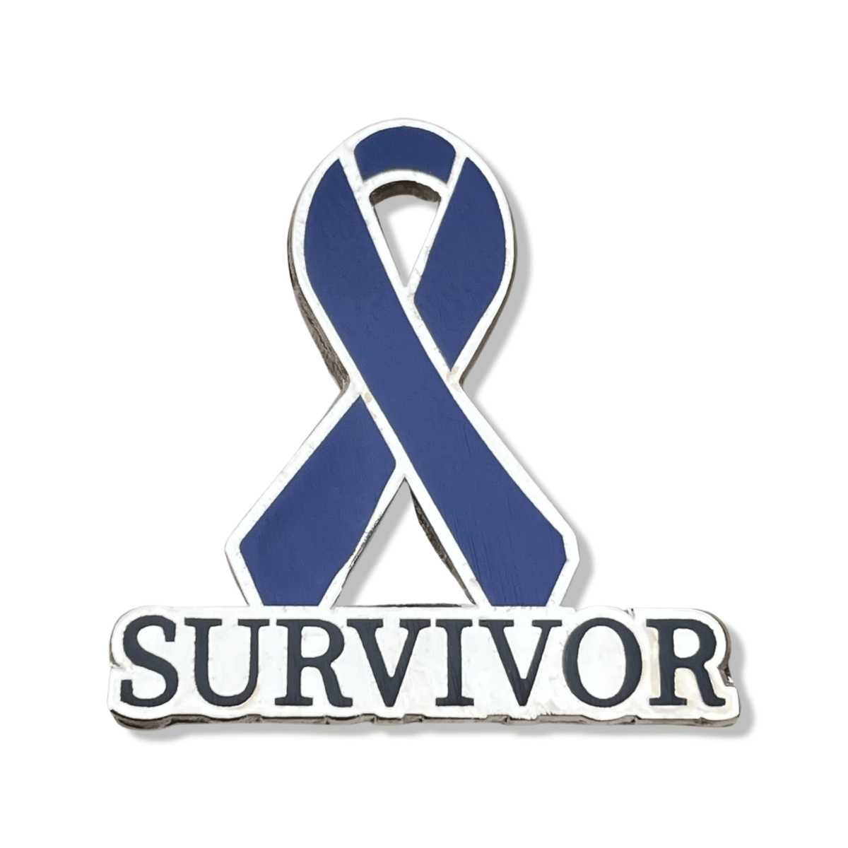 Survivor Awareness Ribbon Lapel Pin in the Color Navy | Dream Maker Pins