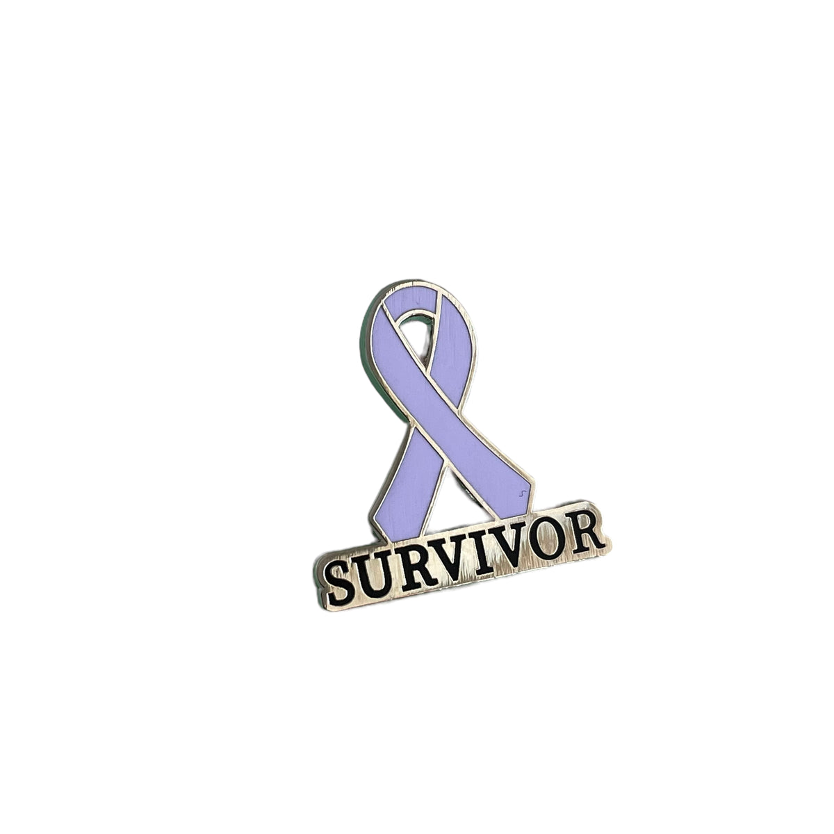 Violet Survivor Awareness Ribbon Enamel Pin - Hodgkin's Disease Support ...